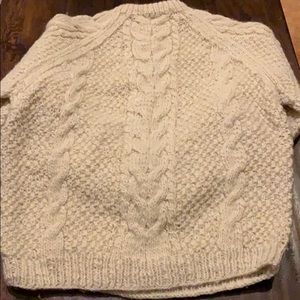 Handmade in Nepal | Sweaters | 0 Wool Cable Stitch Sweater Made In ...